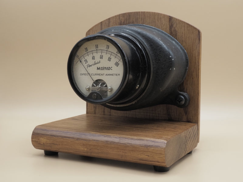 1940’s era movie projector ammeter | Mulberry wing