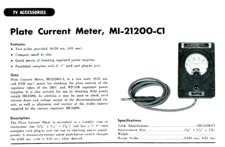 1940’s era RCA Plate Current Meter | Mulberry wing